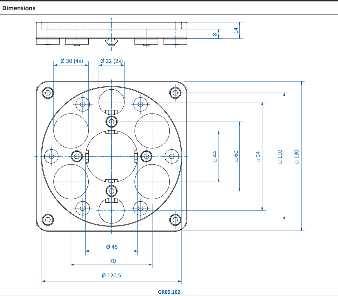 Adapter plates for round quick-changers – gripper side 機器人轉接板 - 昇歆科技有限公司